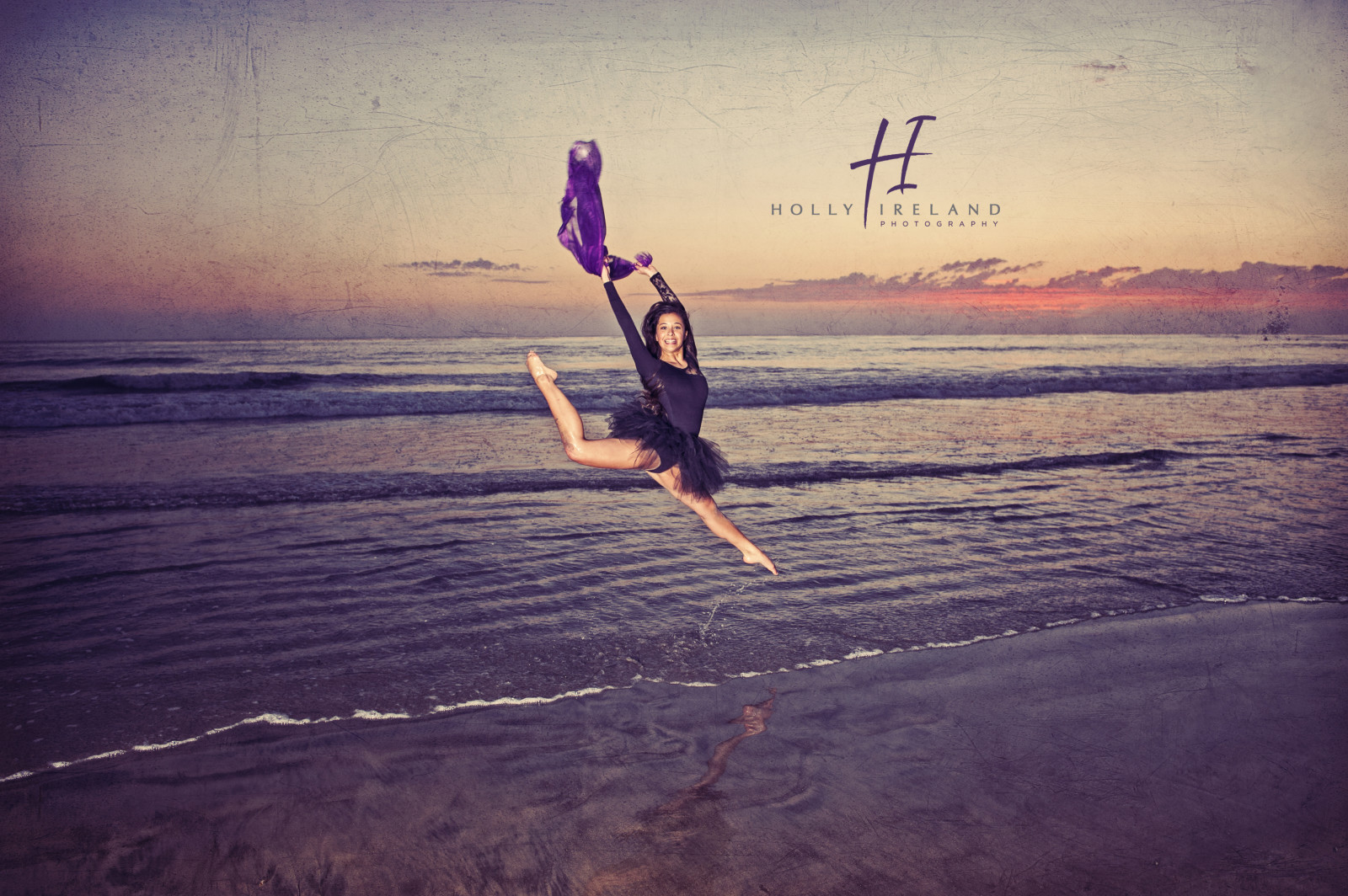 Dance photographers Holly Ireland photography with Issy at the beach in ...