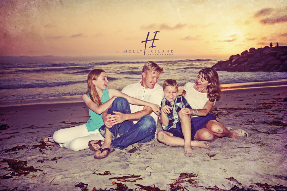 Family beach photography in San Diego CA